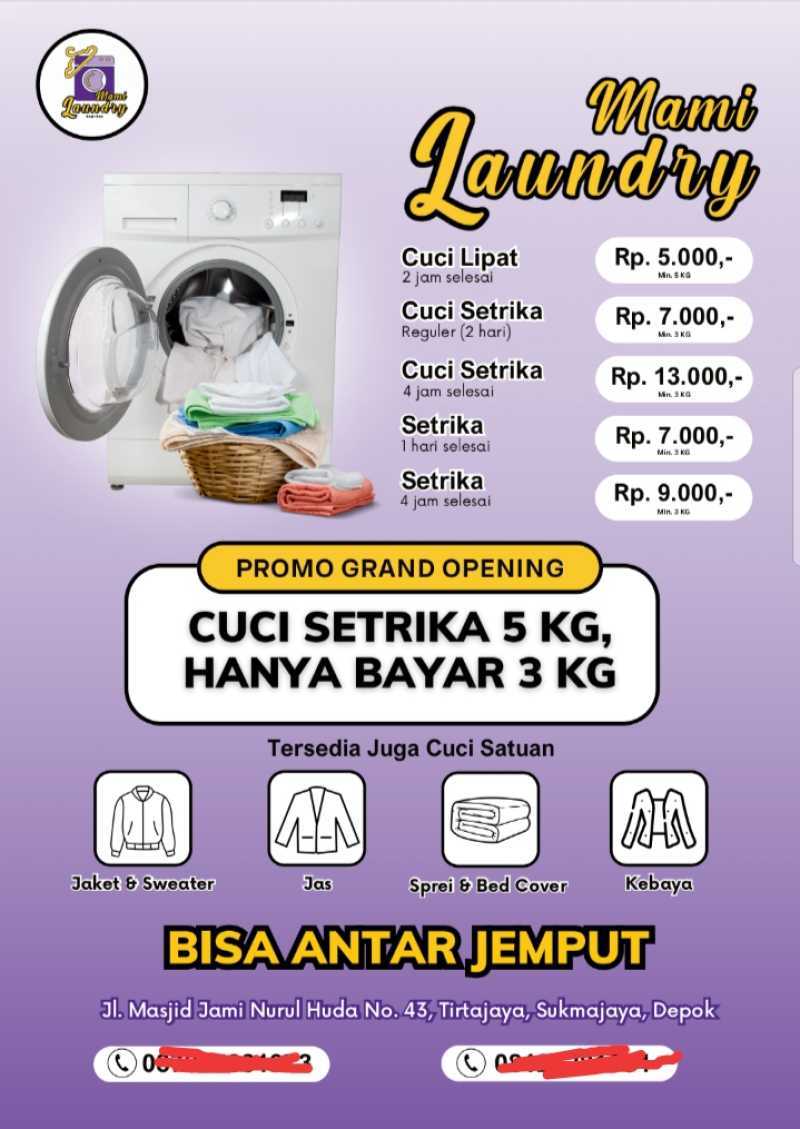 Jual Cetak Spanduk / Banner Laundry Free Design Custom Di Seller ...