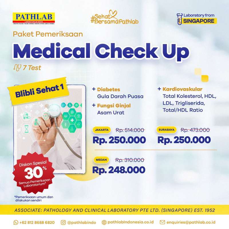 Promo Pathlab - Blibli Sehat 1 E-voucher - Surabaya Diskon 47% Di ...