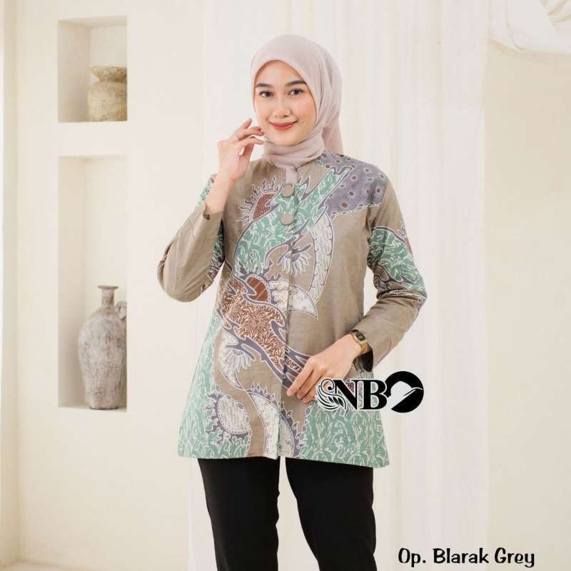 Contoh Gambar Baju Batik Wanita Modern