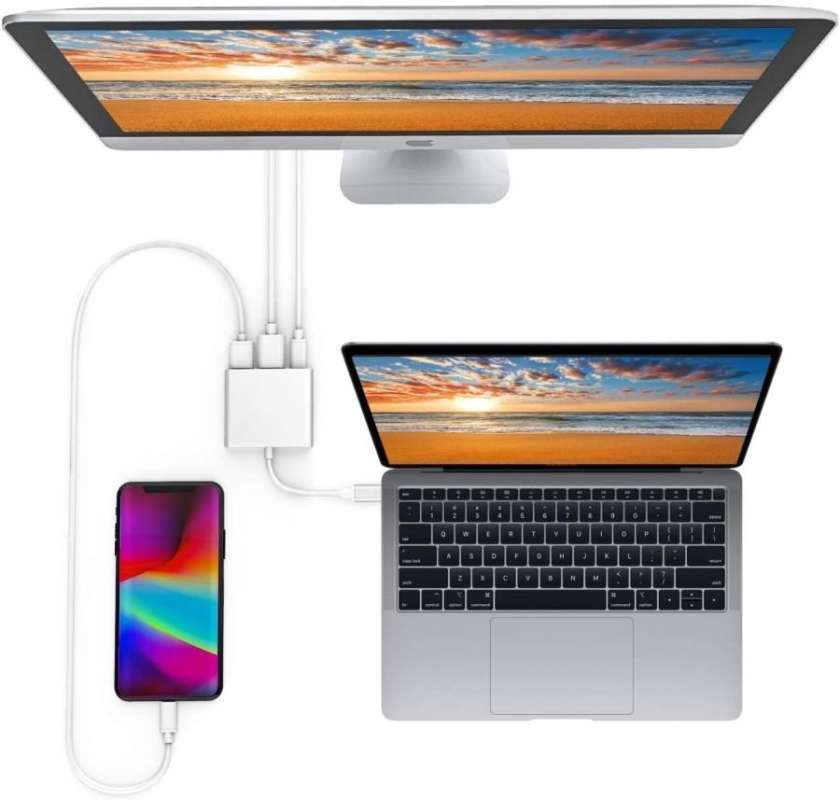 Jual Kabel Converter USB Type C 3in1 To Hdmi 2k/4k Adapter Di Seller ...