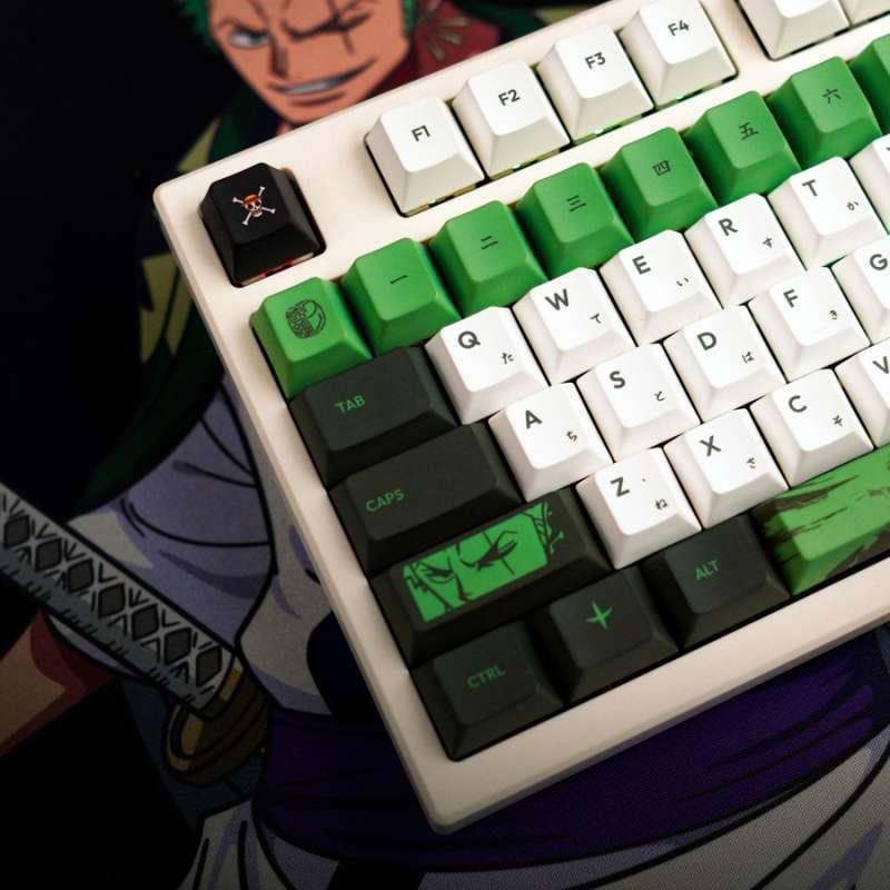Jual Fantech One Piece Keycaps Set Zoro Pbt Dye Sub Cherry Profile ...