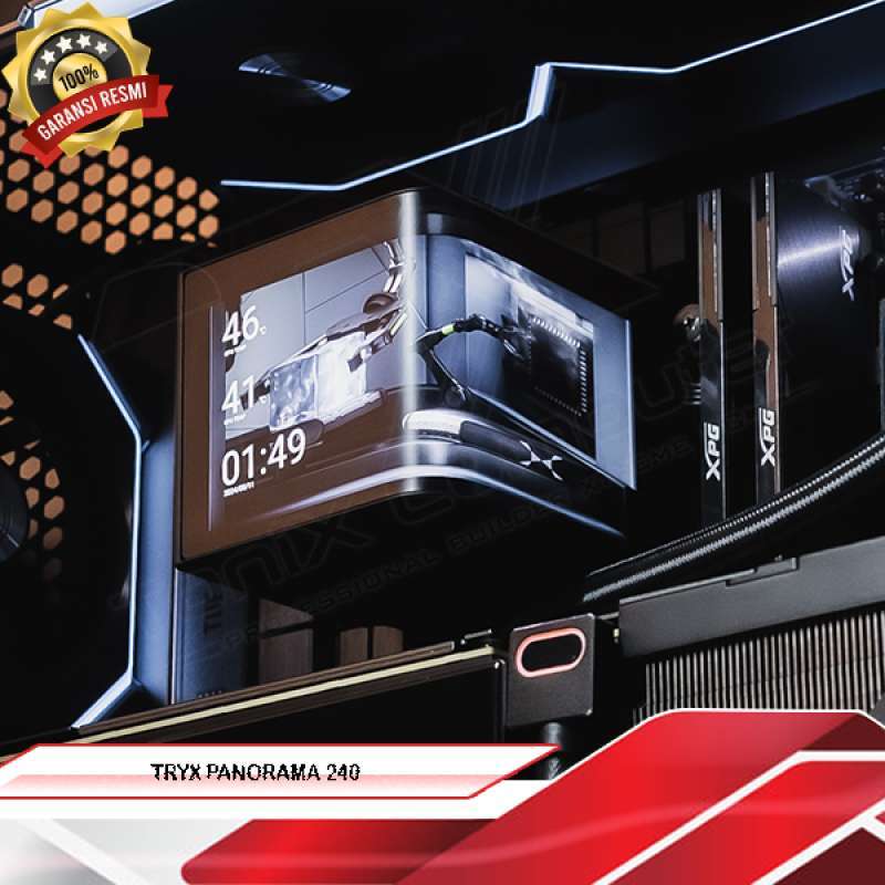 Jual Tryx Panorama 240 | Aio Cooler Amoled Screen Liquid Cooler - Black ...