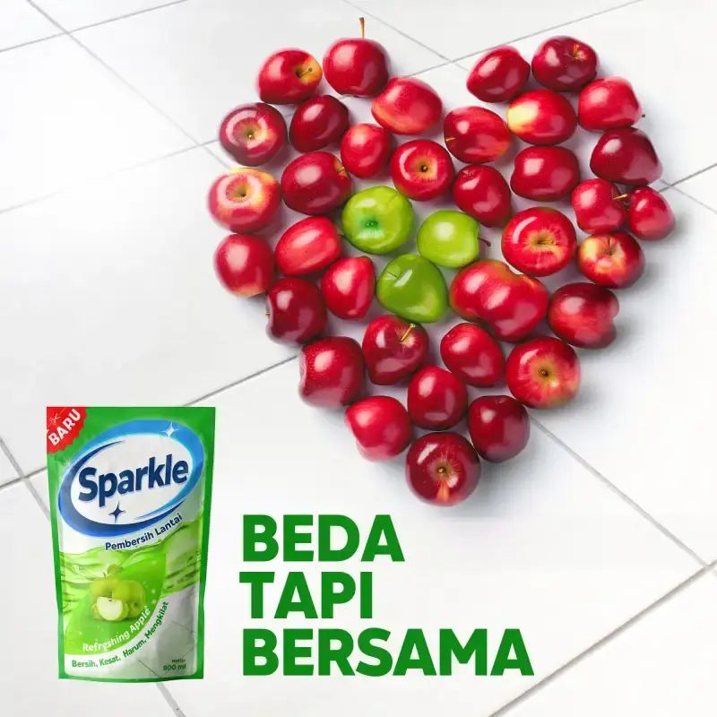Promo Sparkle Cairan Pembersih Lantai Aroma Apel 800 Ml Diskon 21% Di ...