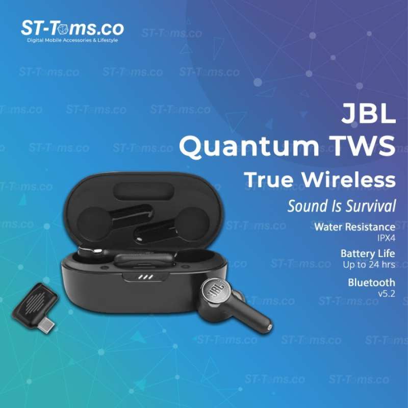 Jual JBL Quantum TWS True Wireless Noise Cancelling Gaming Earbuds Di Seller ST Toms Ancol 2