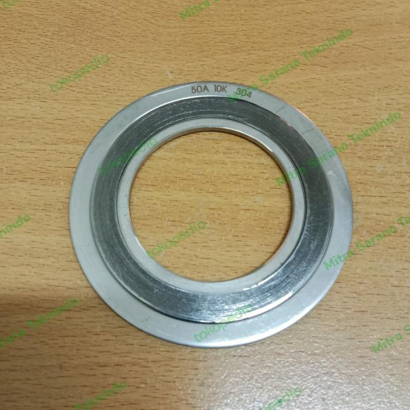 Promo Spiral Wound Gasket / Swg Stainless 304 Jis 10k 2 Inchi Dn 50 ...