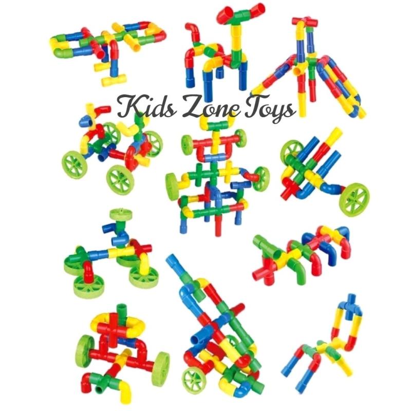 Promo Block Pupa Mainan Edukatif Bongkar Pasang / Lego Pipa Roda 150pcs ...