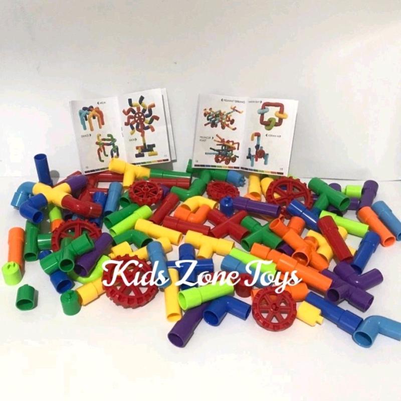 Promo Block Pupa Mainan Edukatif Bongkar Pasang / Lego Pipa Roda 150pcs ...