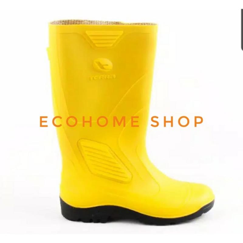 Promo SEPATU BOT AP TERRA ECO 3 SAFETY BOOT KUNING APD TINGGI KARET ...