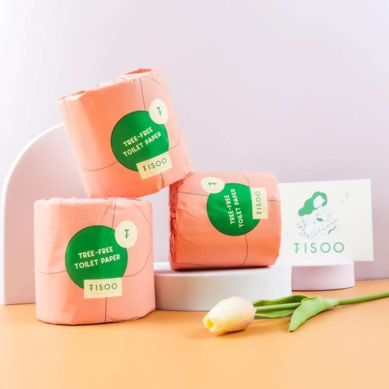 Jual Tisu Toilet Ramah Lingkungan |TISOO Tree-Free (Bamboo) Toilet ...