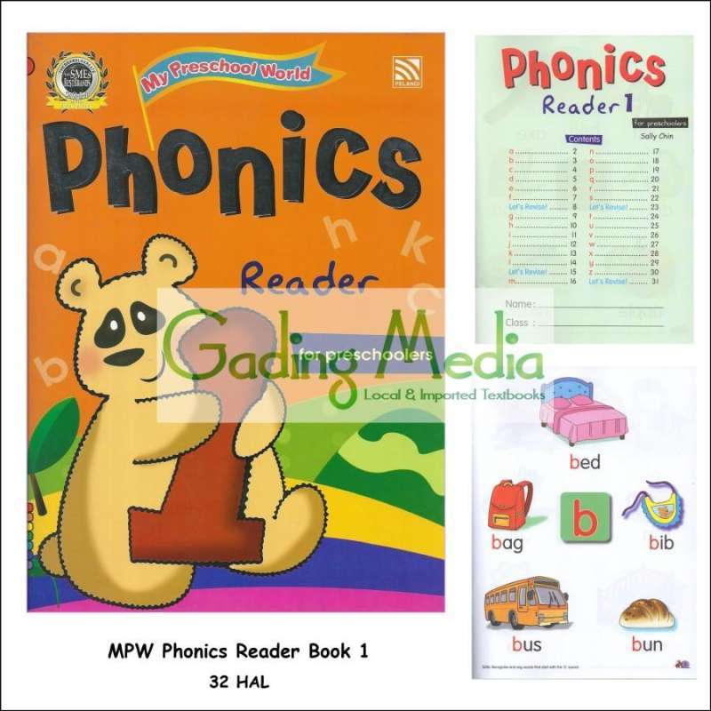 Jual KINDERGARTEN PHONICS - MPW Phonics Reader/Activity Book 1 - 4 di ...