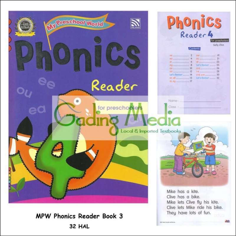 Jual KINDERGARTEN PHONICS - MPW Phonics Reader/Activity Book 1 - 4 di ...
