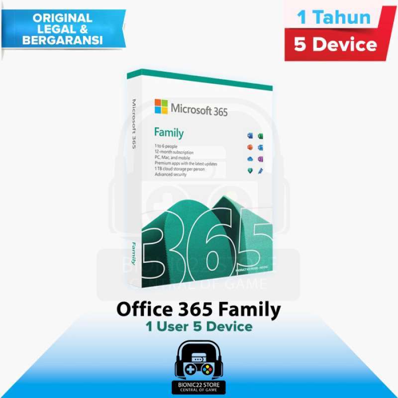 Promo Microsoft Office 365 Family Home 1 User 5 Device Diskon 30% Di ...