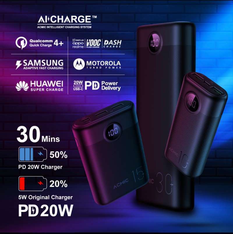 Jual Acmic Digimax Supermini Powerbank - No Kabel - 15000mah Di Seller ...