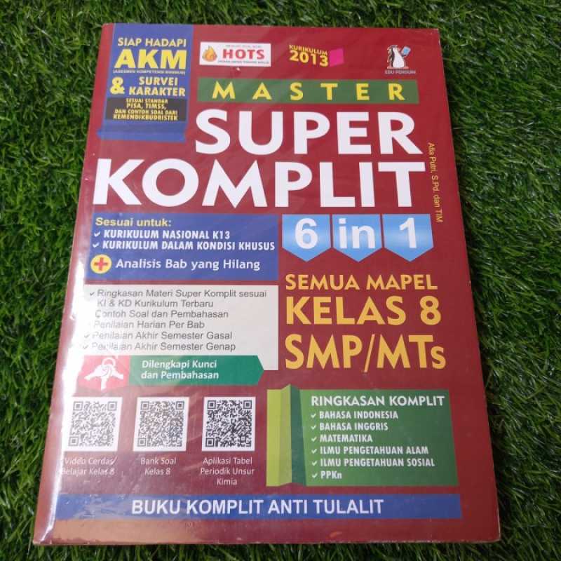 Jual Buku Master Super Komplit 6 In 1 Semua Mapel Kelas 8 Smp Mts Di