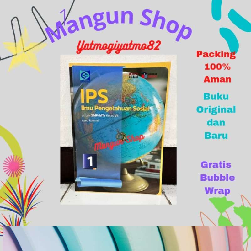 Jual Buku Ips ( Ilmu Pengetahuan Sosial) Kelas Vii.7 Smp Km Grafindo Di ...