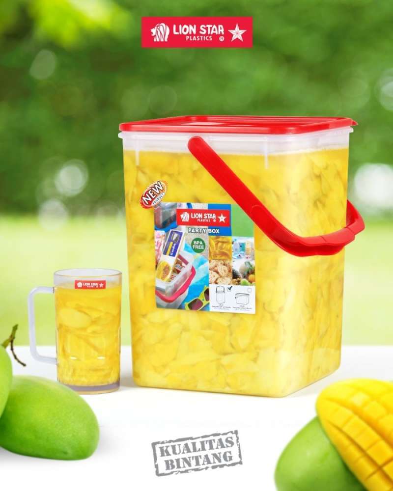 Promo Lion Star JX-25 Party Box 201 W/Handle Keranjang Plastik Toples ...