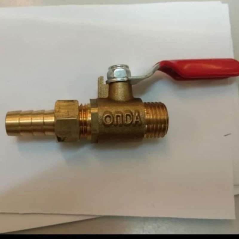 Jual Kran kompresor / Kran compressor kuningan 1/4 inch ONDA di Seller ...