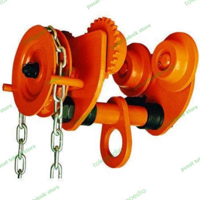 Jual Gear Trolley Manual Geared Trolley Kapasitas 3 Ton X 3 Meter ...