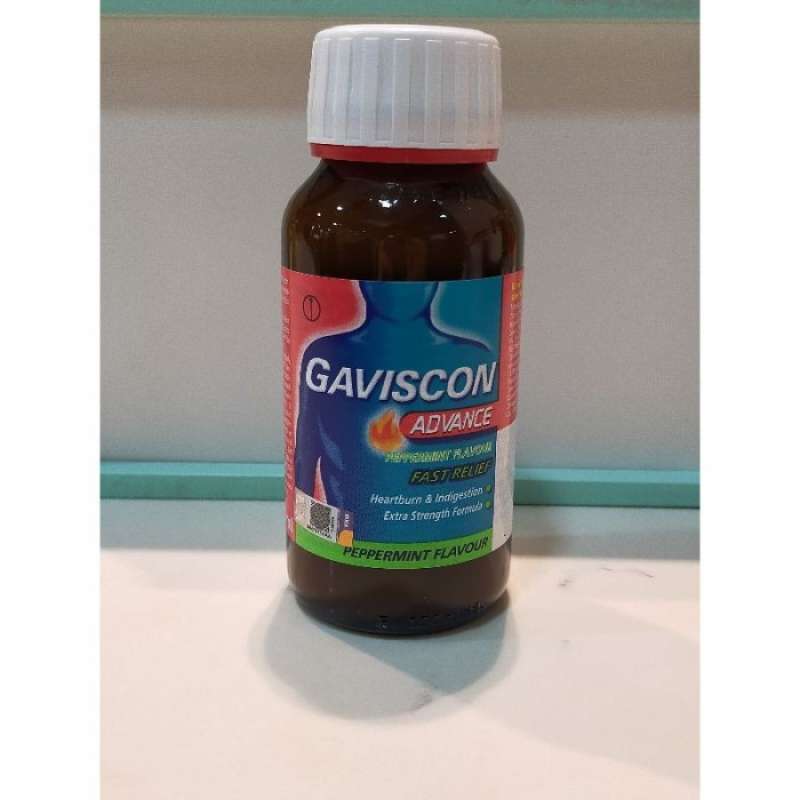 Jual gaviscon advance liquid 150ml botol kaca obat maag asam lambung di ...
