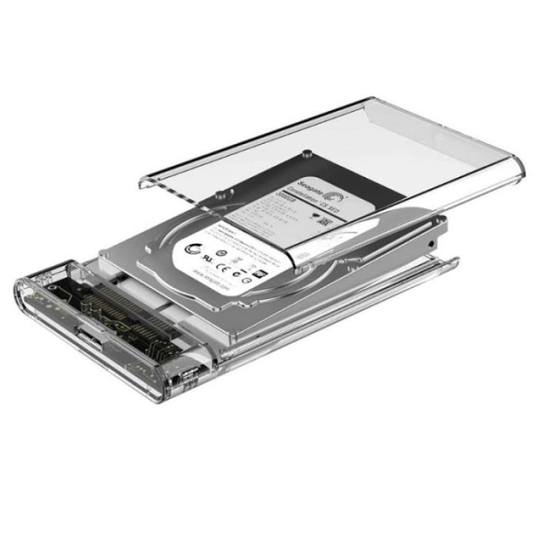 Promo [pusat] Enclosure Sata Usb 3.0 Transparent Ssd Hdd High Quality ...