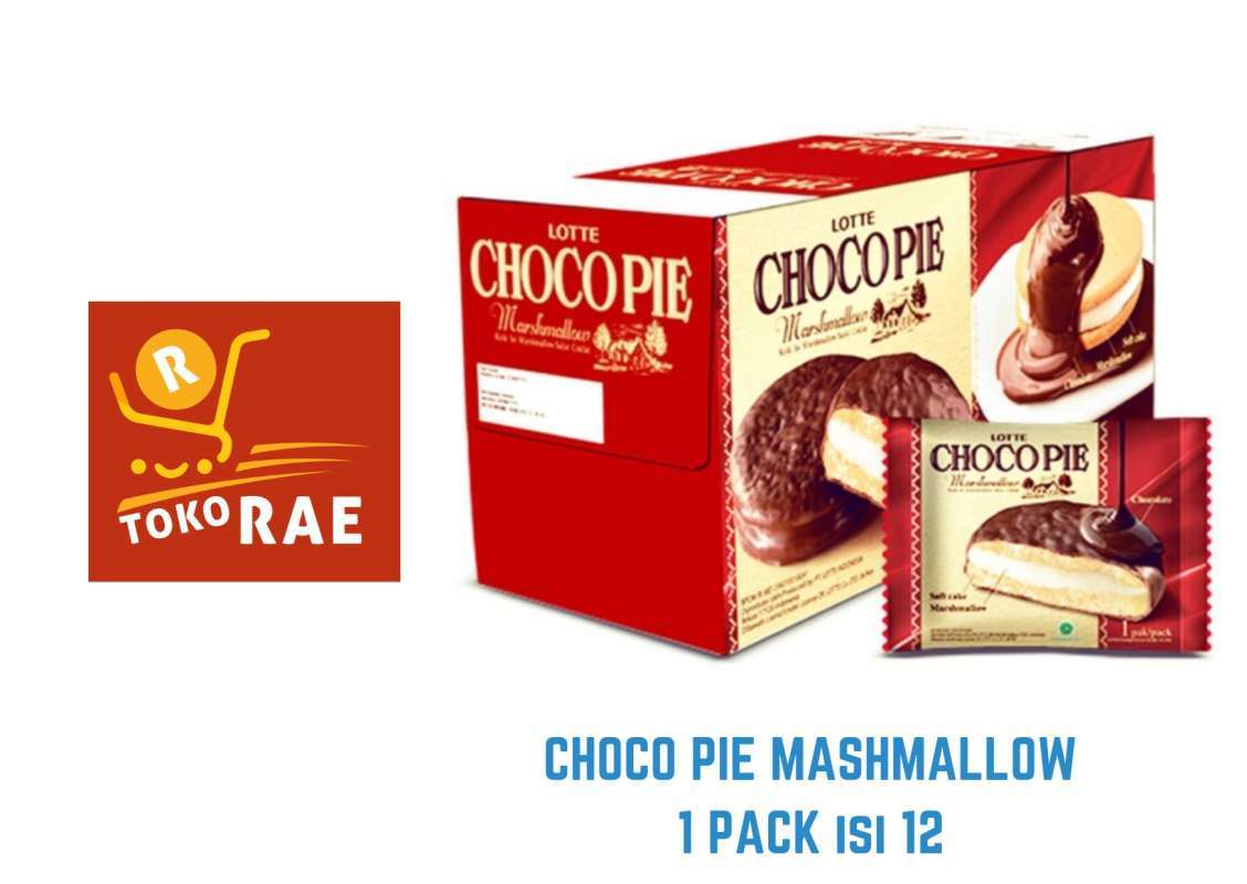 Jual Lotte Chocopie Cake Marshmallow 1 pack 12pcs di Seller Toko Rae ...