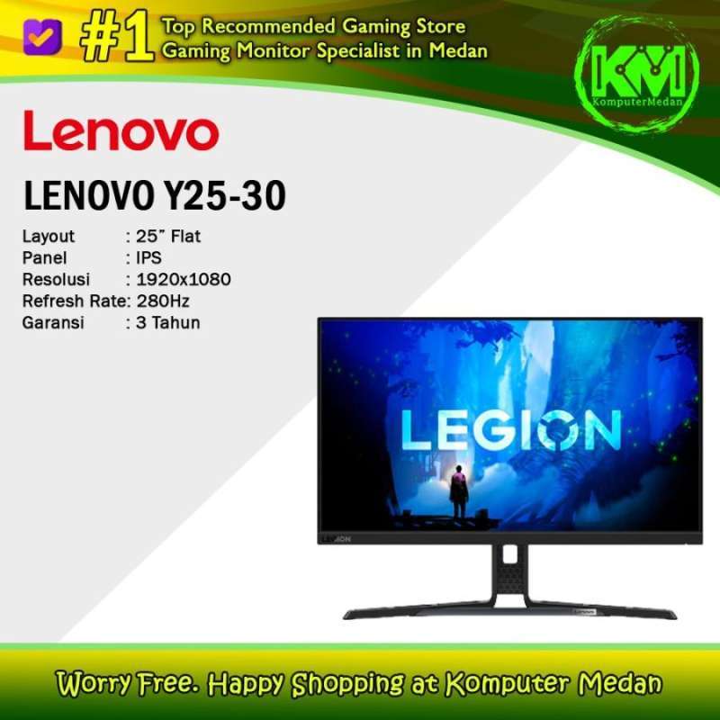 Jual Led Monitor Lenovo Legion Y25-30 25 Ips 280hz 1ms Hdmi Dp Speaker Di Seller Komputermedan ...
