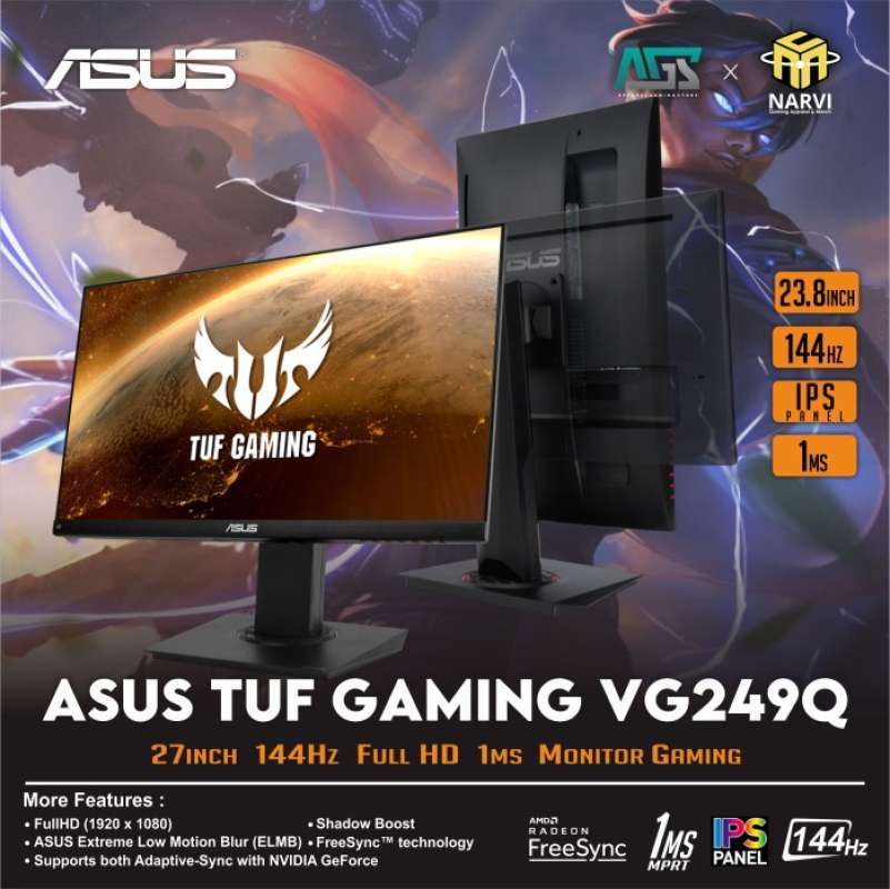 Promo TUF Gaming VG249Q 23.8inch 144Hz IPS - Gaming Monitor Diskon 23% ...