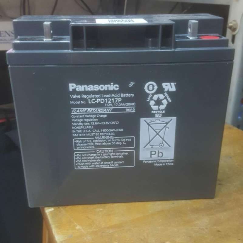 Promo Battery Aki Kering Accu Panasonic Ups 12volt 12v 17ah 18ah Diskon ...