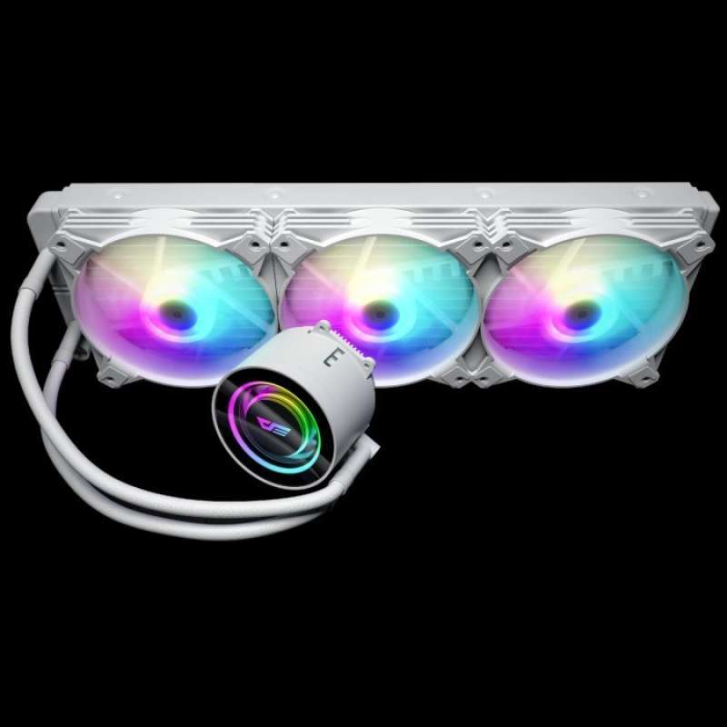 Promo Aigo Darkflash Twister Dx-360 White Argb Led 360mm Aio Liquid Cooler Diskon 23% Di Seller ...