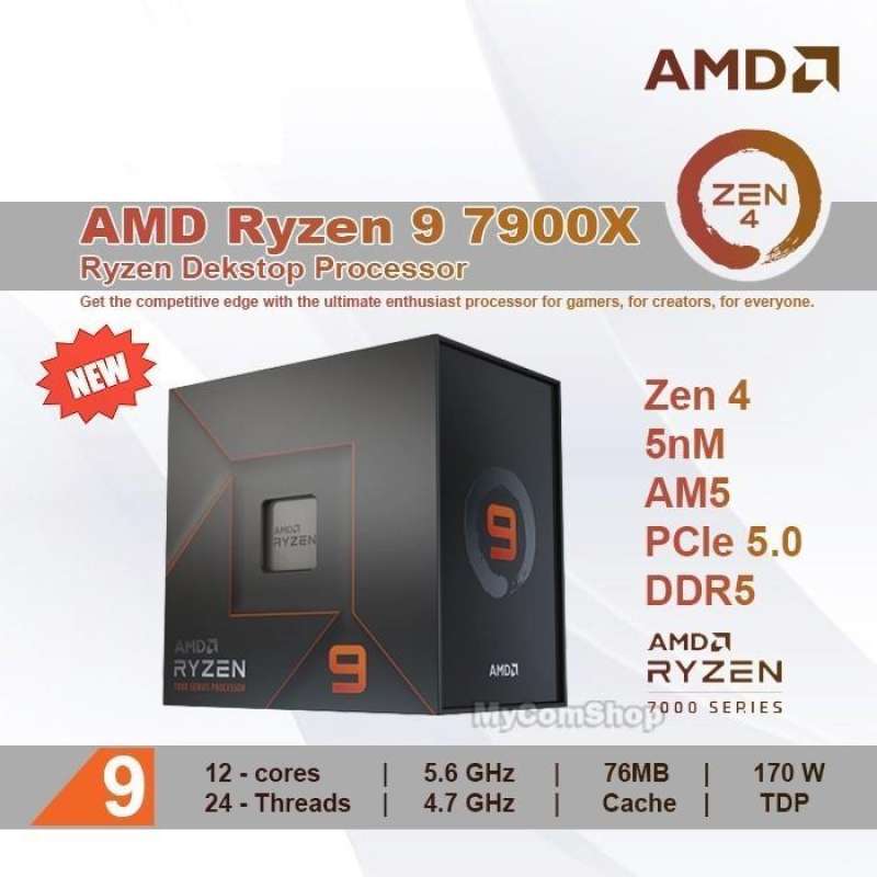 Jual Amd Ryzen 9 7900 X Original Murah - Harga Diskon Juni 2024 | Blibli