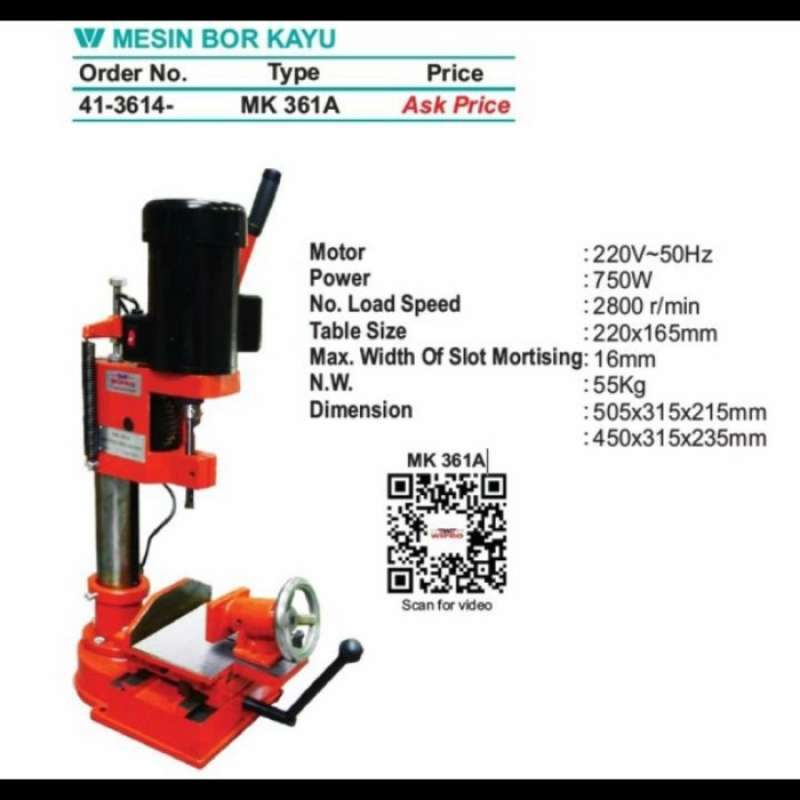 Promo mesin bor kayu mortise chisel wipro MK361A Diskon 23% di Seller Restu Abadi - Kalibata ...