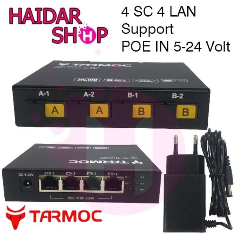 Promo Media Converter Ethernet Fiber Switch 4 FO 4 LAN 10/100 4 SC 4 LAN Diskon 23% di Seller ...