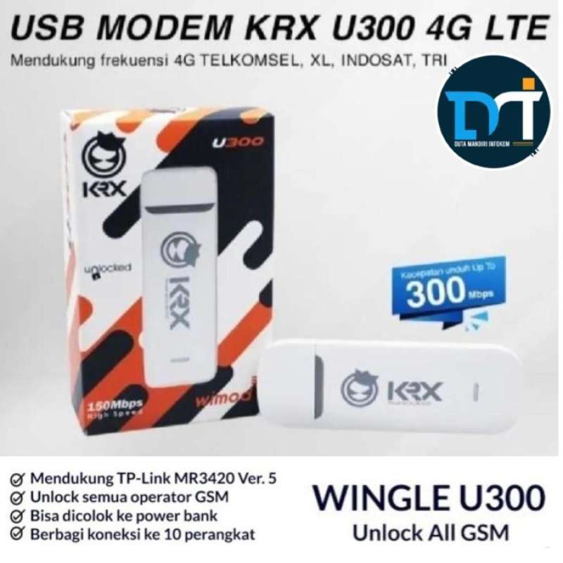 Promo Modem Usb Wi-fi Wingle Krx U300 - 4g Lte Unlock All Operator ...