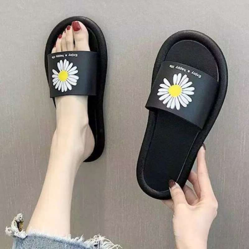 Promo Sandal Spon Sandal Wanita Karakter Bunga Matahari Sg42 - 40 ...