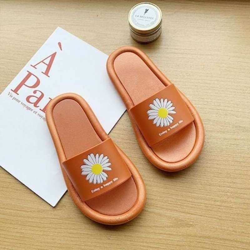 Promo Sandal Spon Sandal Wanita Karakter Bunga Matahari Sg42 - 40 ...