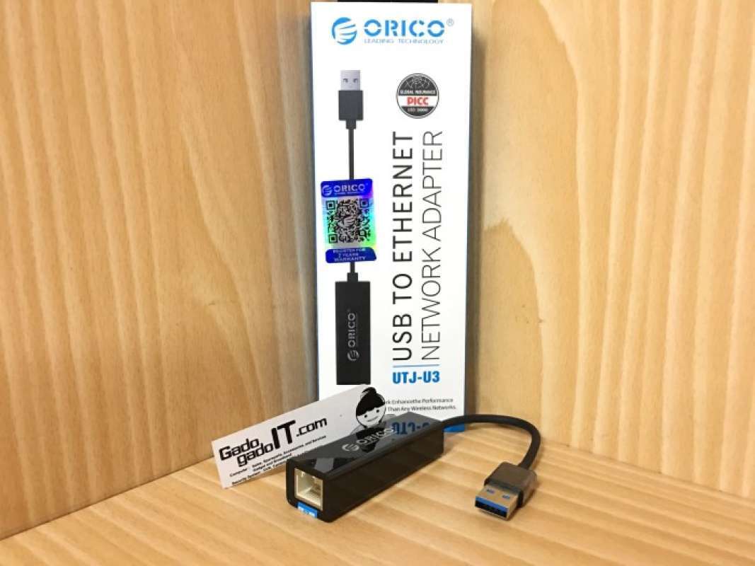 Promo ORICO UTJ-U3 USB 3.0 LAN ADAPTER/USB LAN CARD RJ45 Ethernet ...