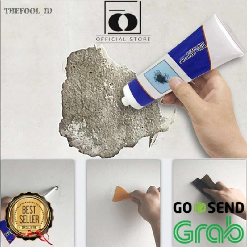 Promo TF-ID Memperbaiki Tembok Retak Lubang Cat Dinding Mengelupas ...