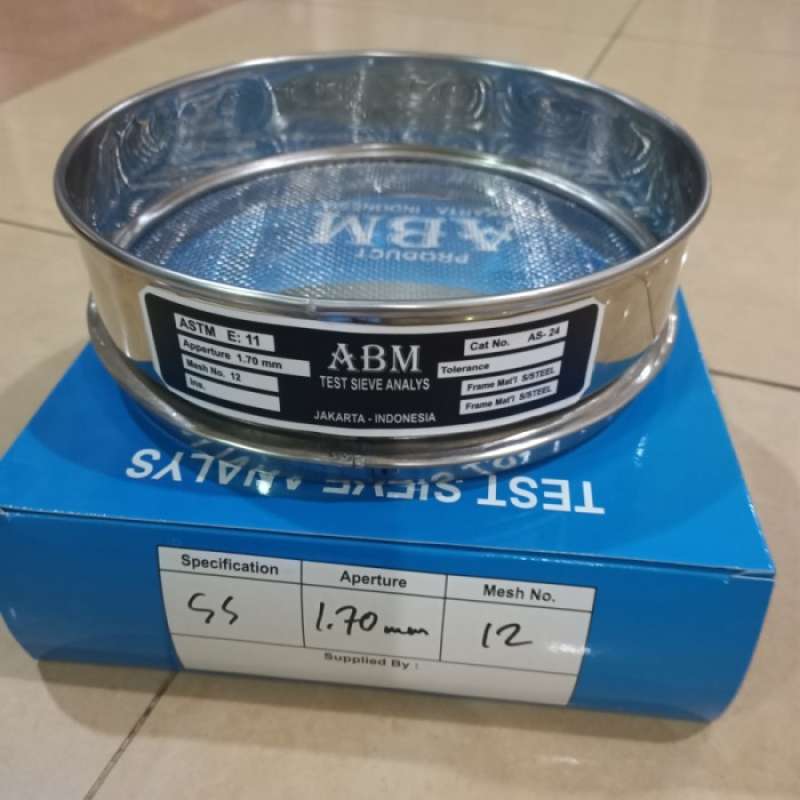 Promo ayakan sieve analysis Test sieve mesh 12/1,70mm Diskon 23% di ...