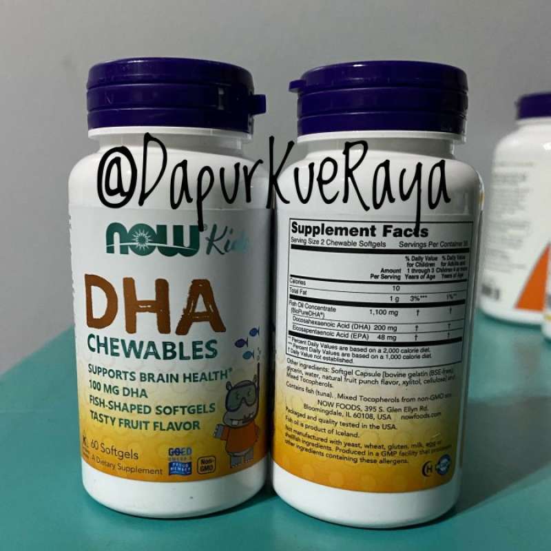 Promo Now Kids DHA Chewables 60 Softgels Diskon 23% di Seller Abata ...