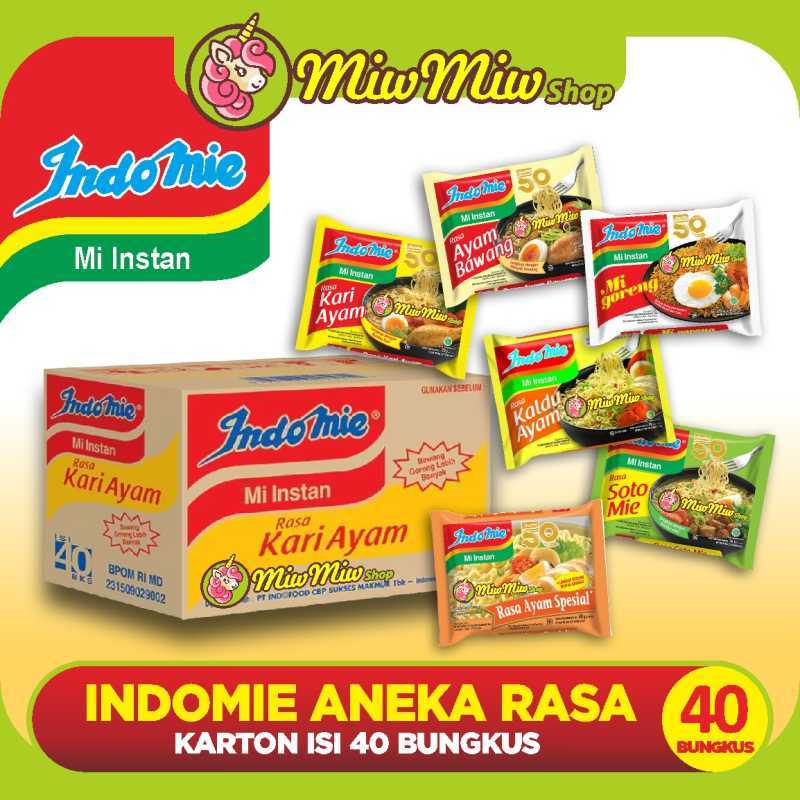 Promo Indomie - Mie Instant / Mi Instan ( Karton/ Dus Isi 40 Bungkus ...