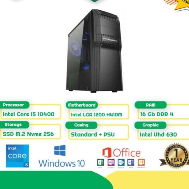 Promo PC CPU Komputer Rakitan Core i5 10400 Ram 16 Gb SSD M.2 Nvme 256 Murah Diskon 23% di ...