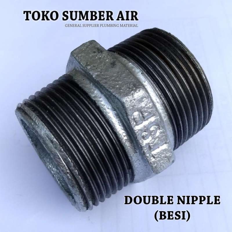 Jual Double Nipple Galvanis 3/4 Inchi - Dobel Nepel Besi Di Seller Sumber Air - Sumber Air ...