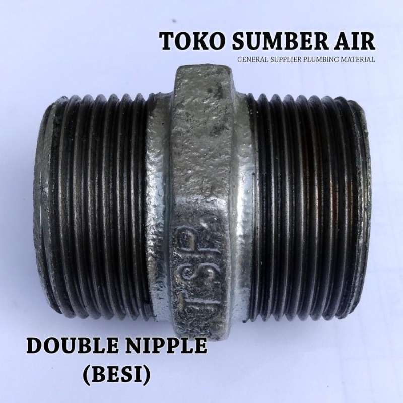 Jual Double Nipple Galvanis 3/4 Inchi - Dobel Nepel Besi Di Seller Sumber Air - Sumber Air ...