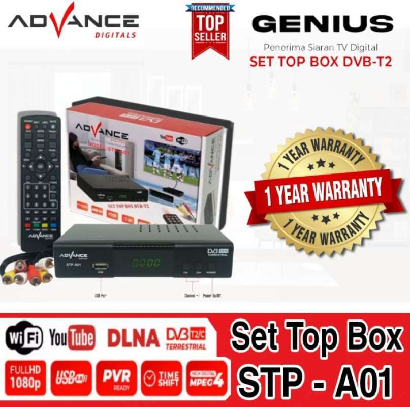 Jual Advance Set Top Box Advance Stb Dvb-t2 Stp A02 Di Seller Emma ...
