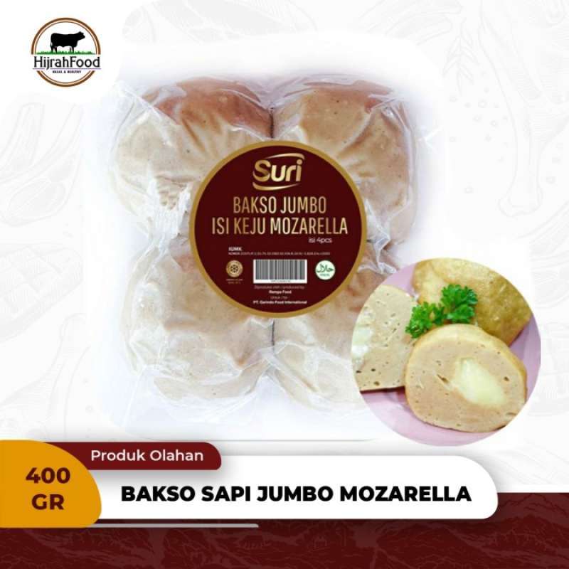 Jual Suri Bakso Sapi Jumbo Isi Keju Mozzarella / Cheese-stuffed ...