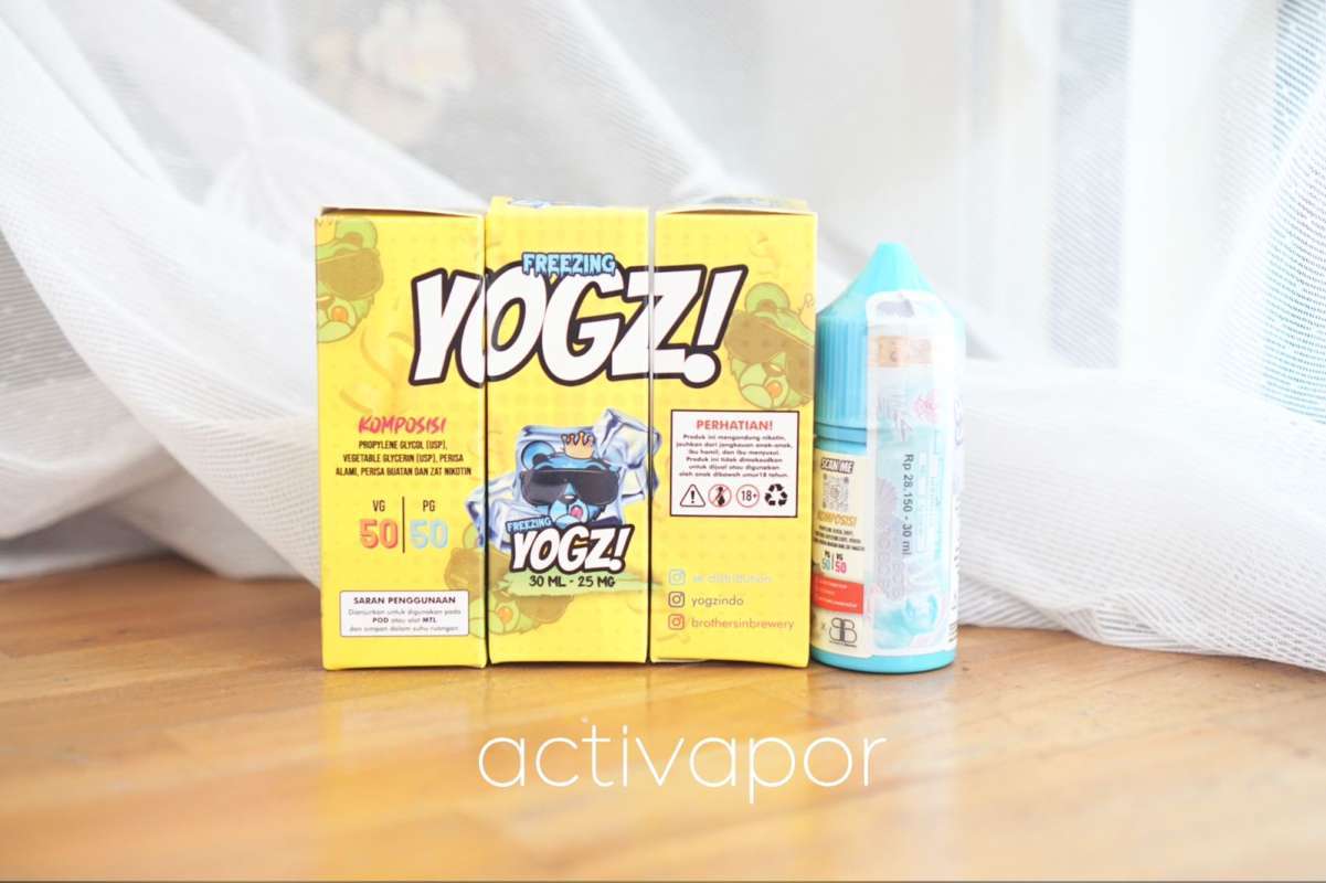 Jual Yogz Saltnic Original Yoghurt 25mg 30ml Liquid Vape Salt Nic Pods ...