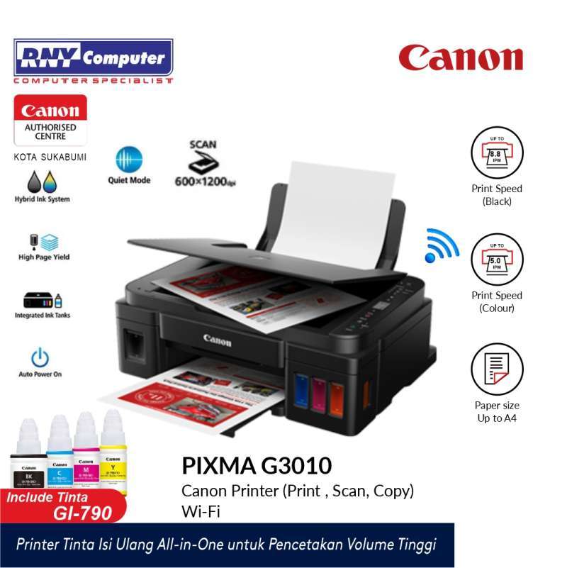 Jual Canon Pixma G3010 - All In One Printer (print, Scan, Copy, Wi-fi) Di Seller Rny Computer ...