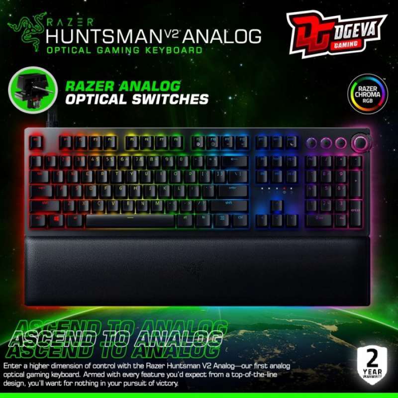 Promo Razer Huntsman V2 Analog Chroma RGB Keyboard Gaming - GARANSI ...