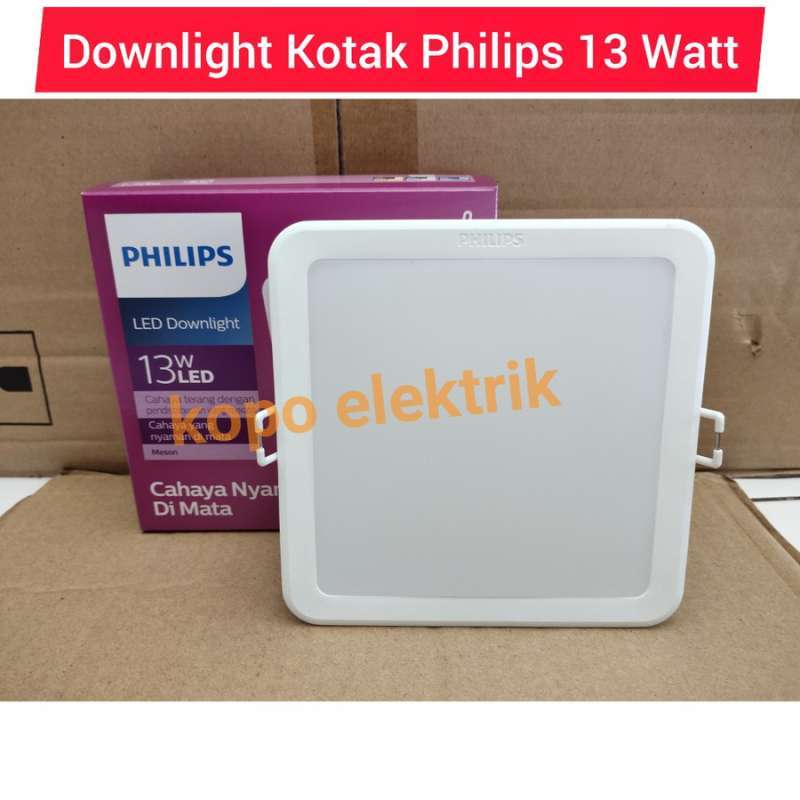 Jual Lampu Led Downlight Philips 13 Watt Kotak 13w - Kuning Di Seller Kopo Elektrik - Rahayu ...