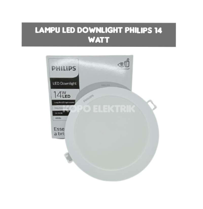Jual Lampu Led Downlight Philips 14 Watt Bulat 14w Di Seller Kopo ...